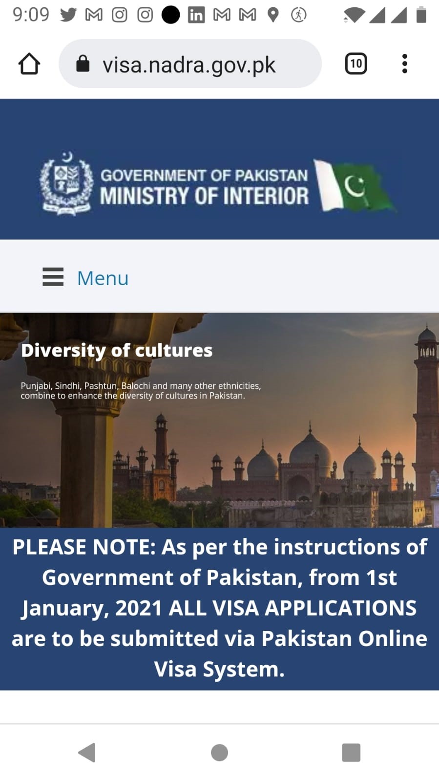 How to Apply Pakistan online Visa on Smart Phone