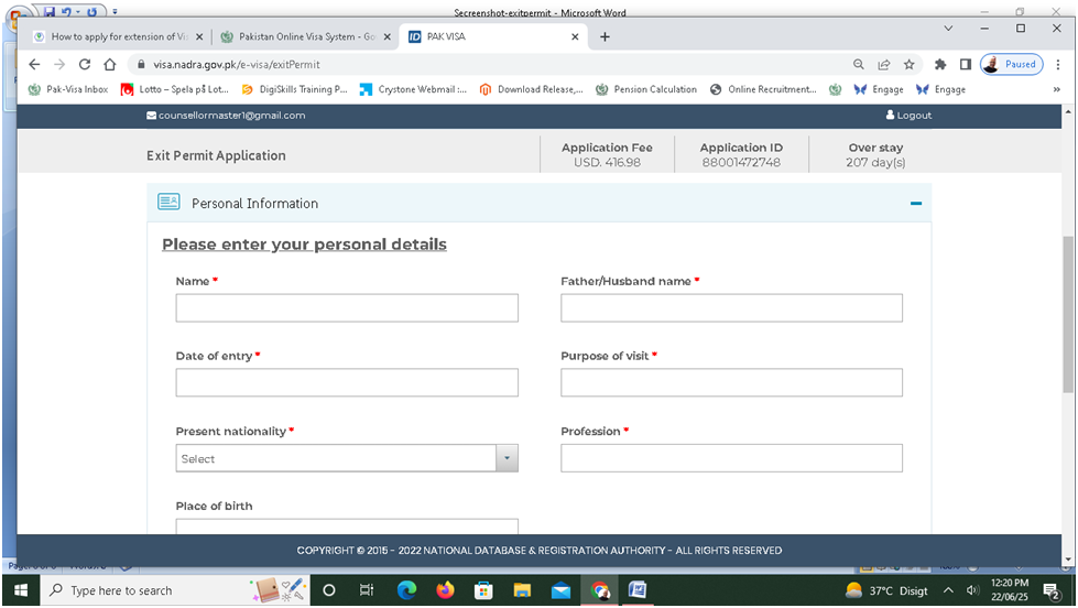 How to apply for Exit Permit? - CounsellorMaster